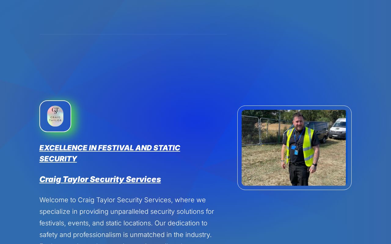Craig Taylor Security Services | Professional Festival & Static Security
